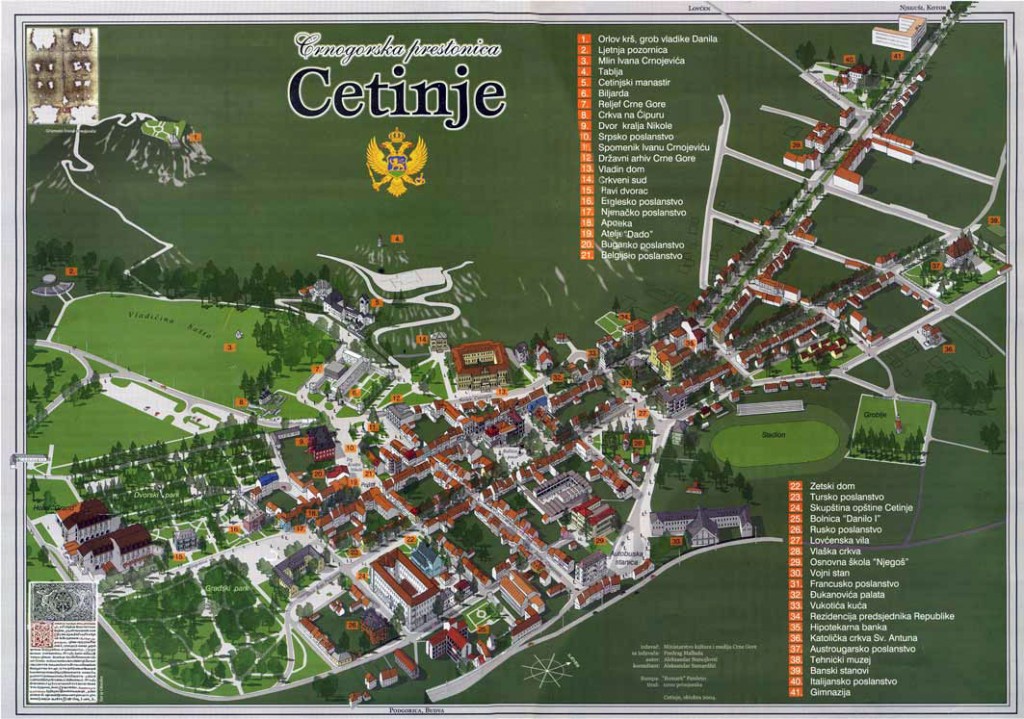 3D mapa Cetinja | Cetinje :: Moj grad